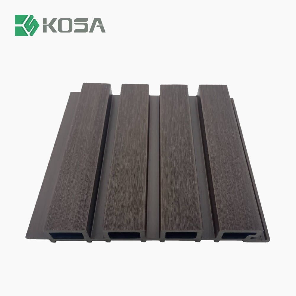 KSC-174S21-Teak/Grey Co-extrusion Wall Cladding With Wood Grain Finish ...